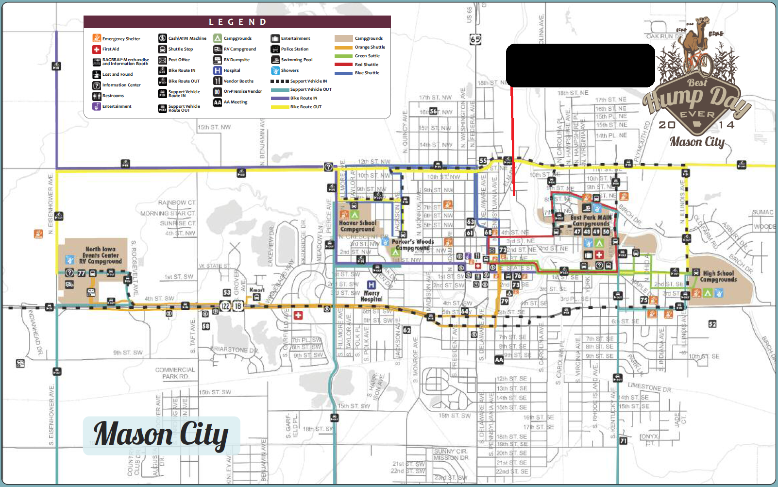 Mason City Overnight Map